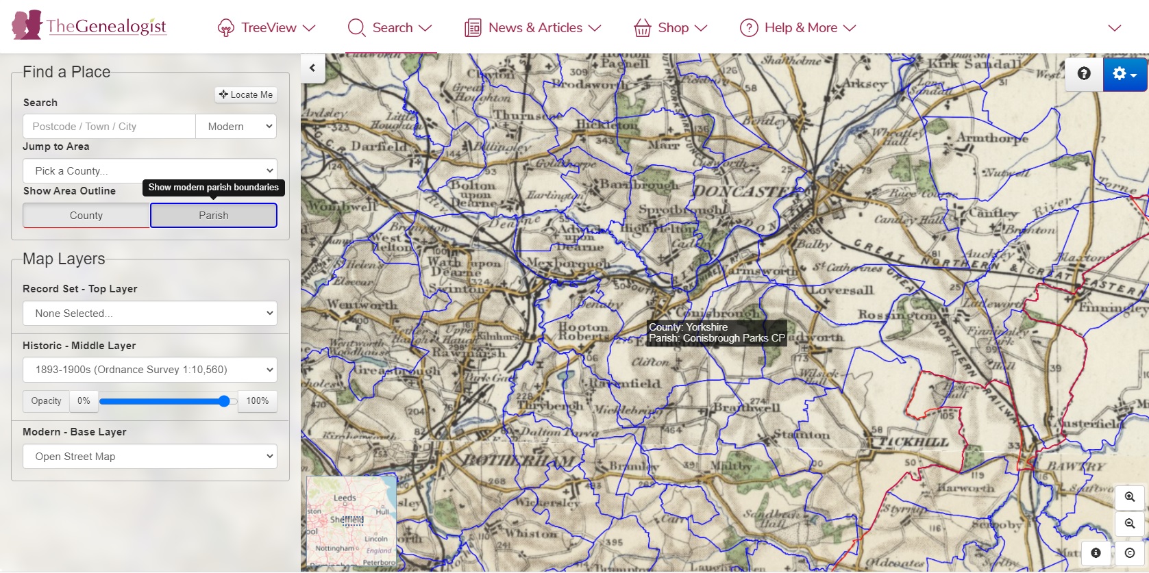 Parish maps – Map Explorer
